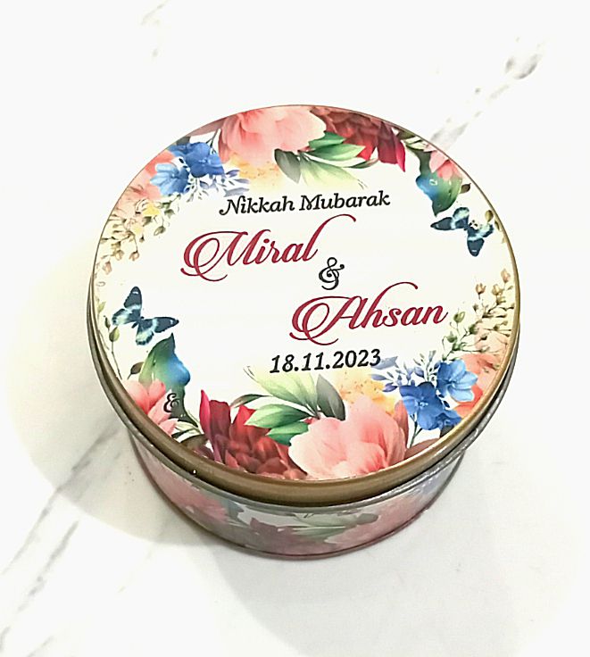 Nikkah tin boxes Customized 75 pcs pack | Daraz.pk