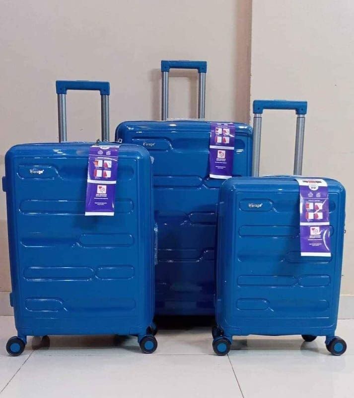 Verage Polypropylene(PP)4 Wheel Hard Luggage 3pc set 20 24 28inch | Daraz.pk