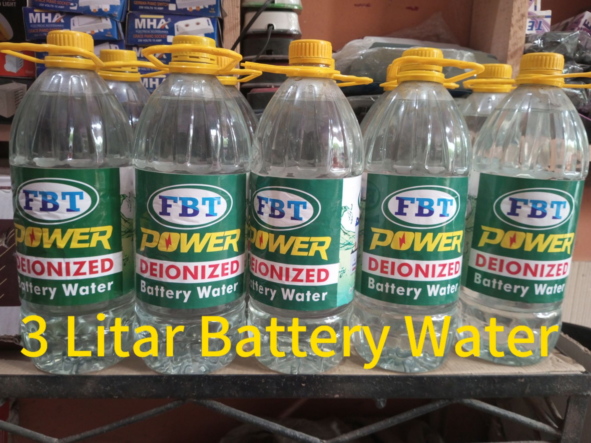 3.L FBT POWER DEIONIZED BATTERY WATER DISTILL WATER 3 LITER JUMBO SIZE ...