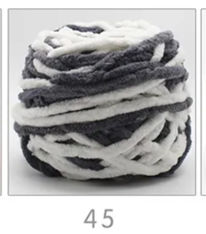 100Gram Chunky Plush Yarns solid / multi color | Daraz.pk