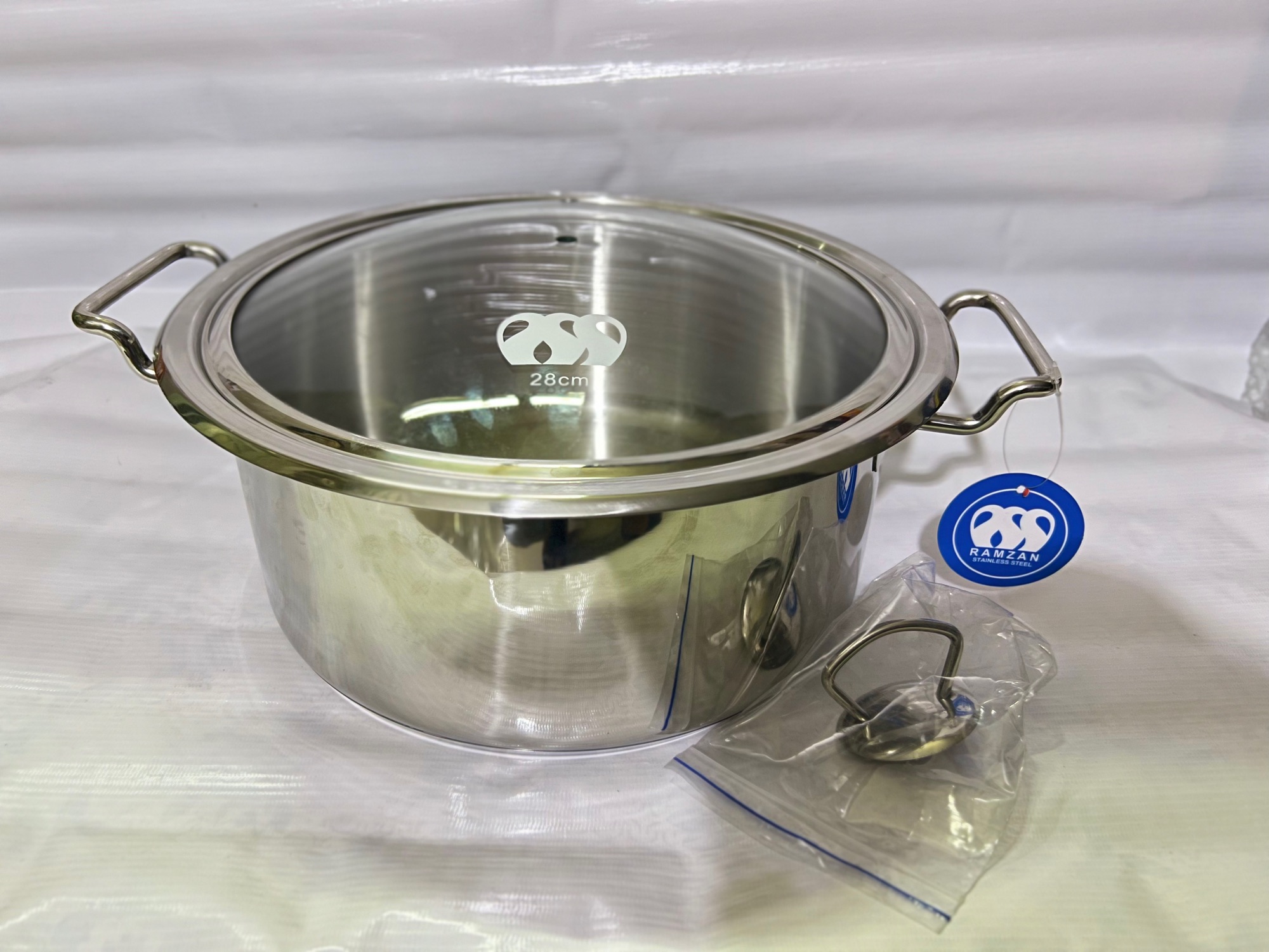 Alpha Stainless Steel Daikchi Cooking Casserole 28 cm Handi Stainless ...