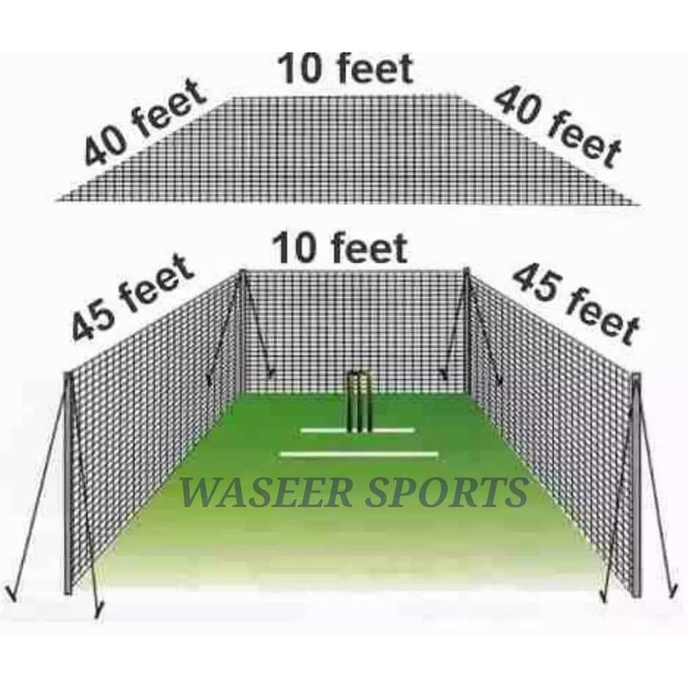 Cricket Practice Net Cotton (100* 10) with Roof | Daraz.pk