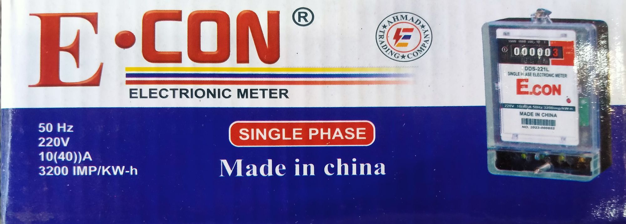 E.CON Electric Analoge Meter for Single Phase | Daraz.pk