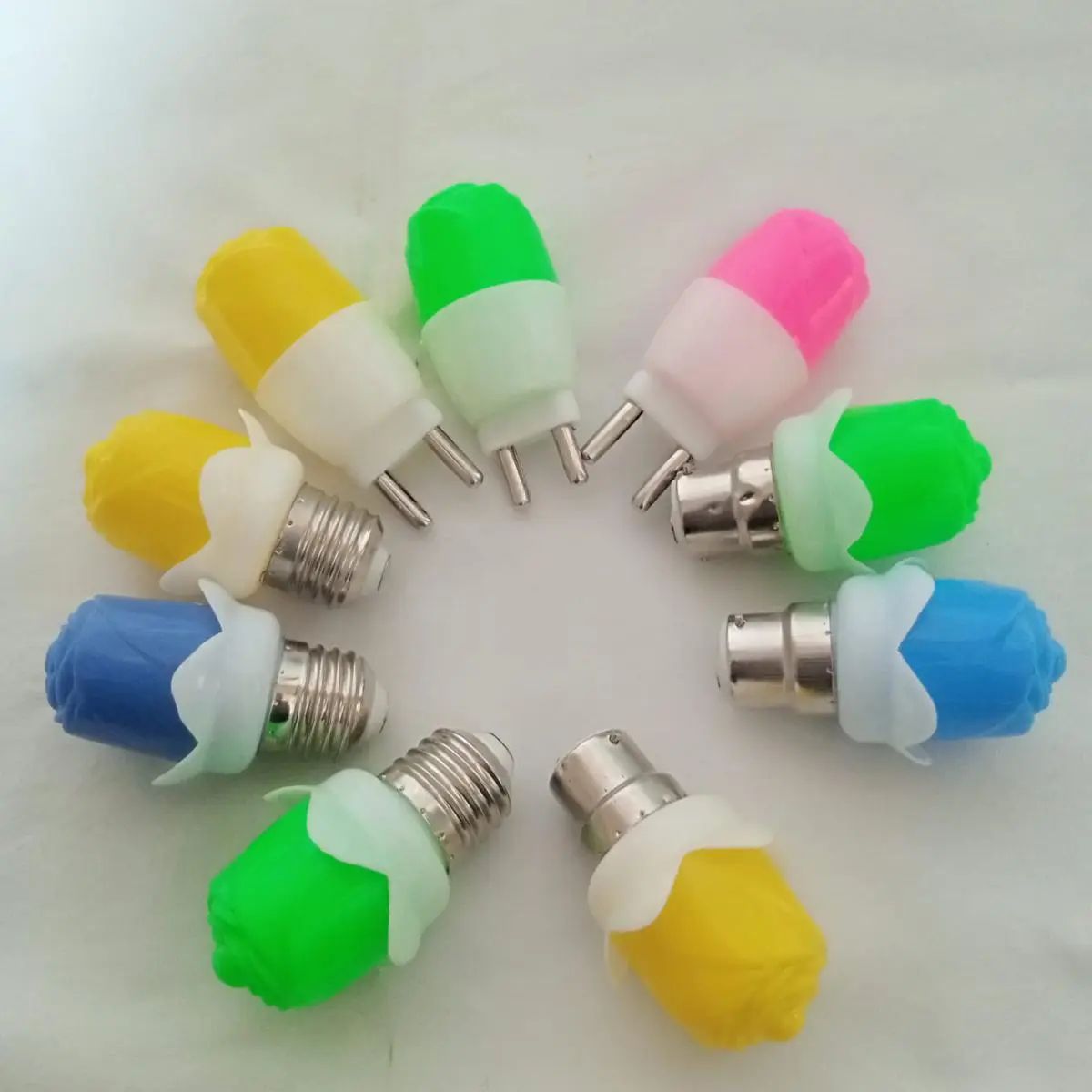 Pack of 5 Zero LED bulb alternative to Zero watt bulbs multicolor ...