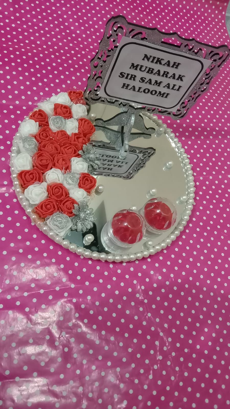 Engagement Ring Tray With Names Tag Engagement Tray with Names ...