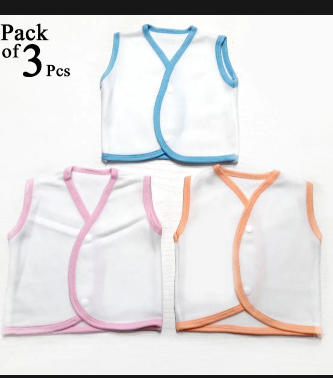Pack Of 3 - Newborn Baby Sleeves Inner Vest Set - New born Innerwear ...
