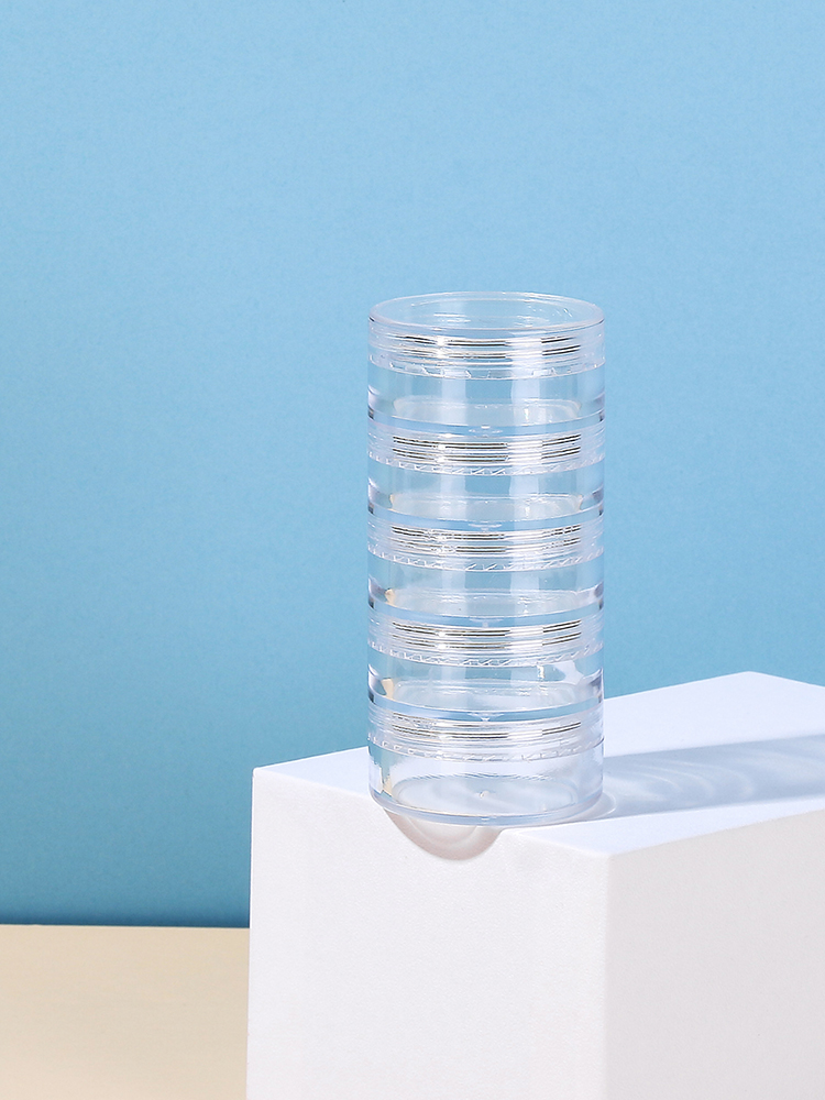 10G/5g Stackable Round Plastic Containers 5/3 Layer Bead Storage Jars for Diamond Drills Nail ...