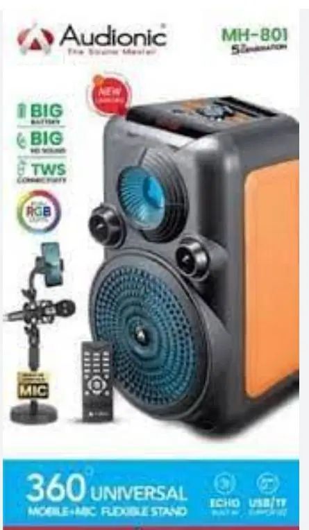 Audionic Mehfil MH 801 8Inch With Mobile Stand And Mic | Daraz.pk