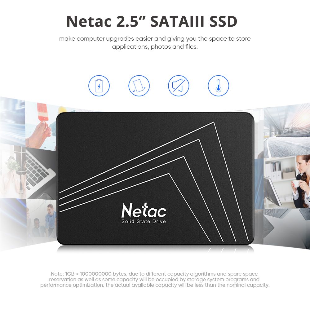 Netac SATA SSD 2.5 SATA III 6GB/sec Internal Solid State Drive for PC ...