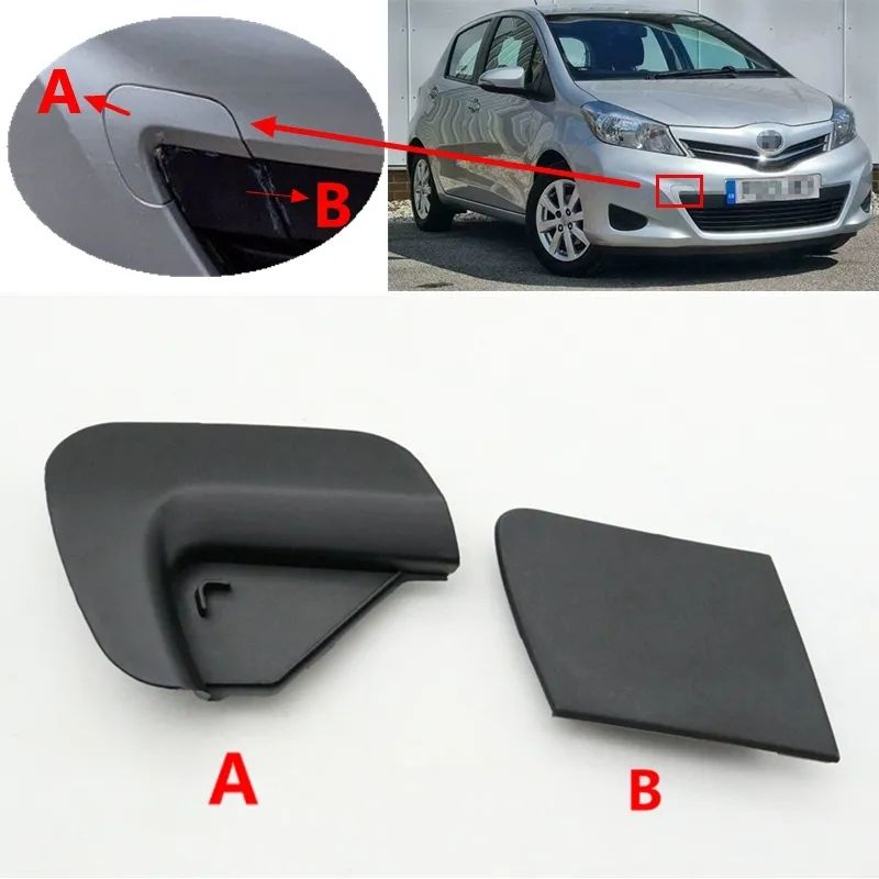 Front Bumper Tow Hook Cover Bumper Tiki For Toyota Vitz 2010-2014 ...