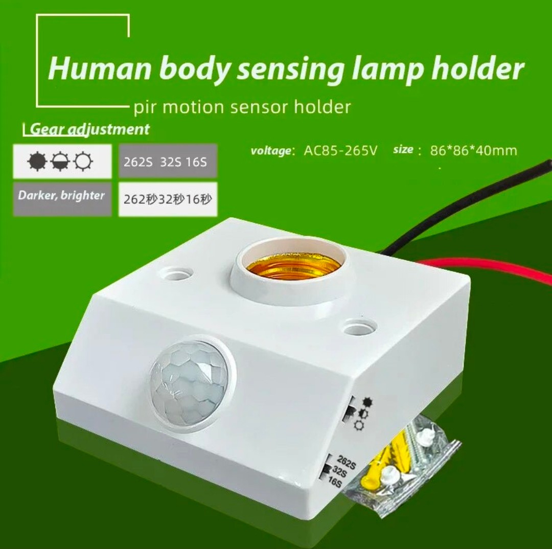 Automatic Human Body Infrared IR Sensor LED Bulb Light E27 Base Lamp ...