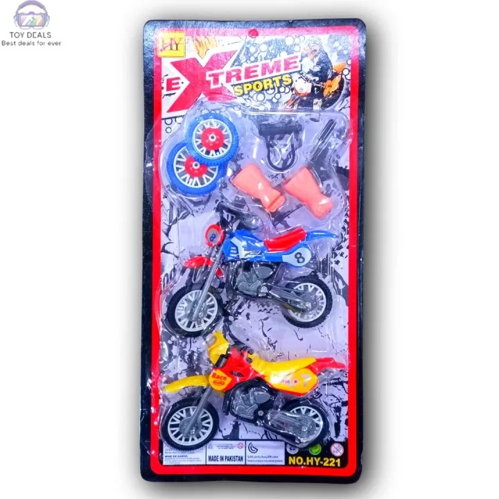 Extreme Sports Finger Motor Stunt Bike Motor Cycle Toy with 2 ...