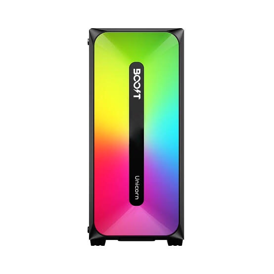 Boost Unicorn PC Case RGB With 3 RGB Fans | Daraz.pk