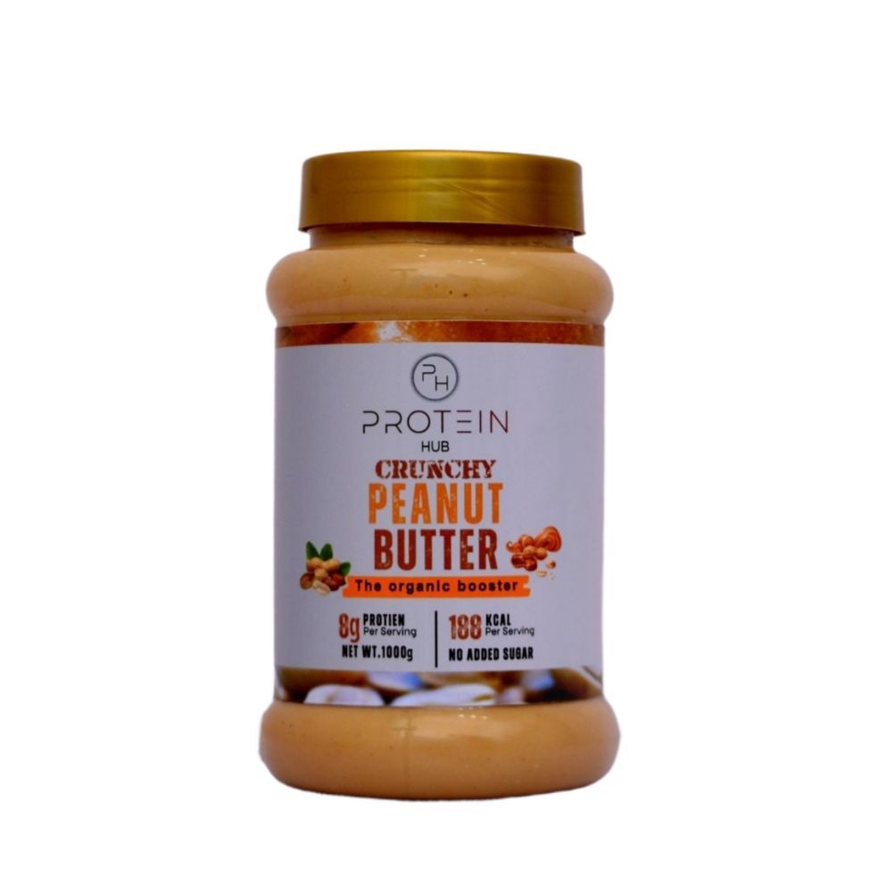 PROTEIN HUB NATURAL PEANUT BUTTER 1000g -CRUNCHY(no sugar added) | Daraz.pk
