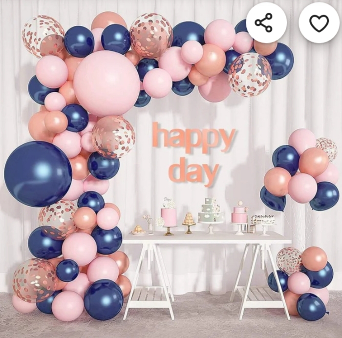 Milky Balloons color combinations Happy birthday | Daraz.pk