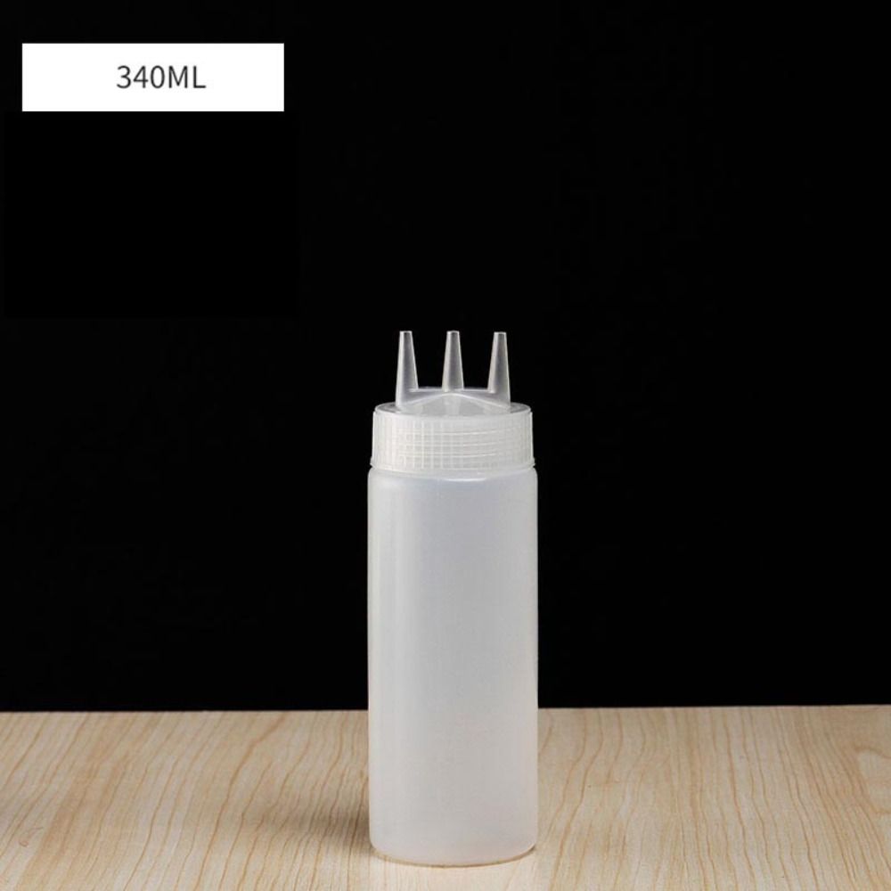 Plastic Squeezing Sauce bottle New Squeezable Graduated Jam Container ...