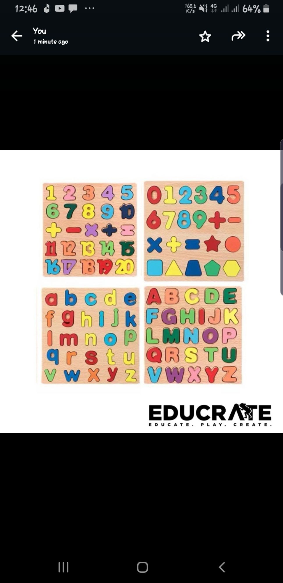 Puzzles for Toddlers,4 Pack Wooden Alphabet Number Shape ABC Name ...