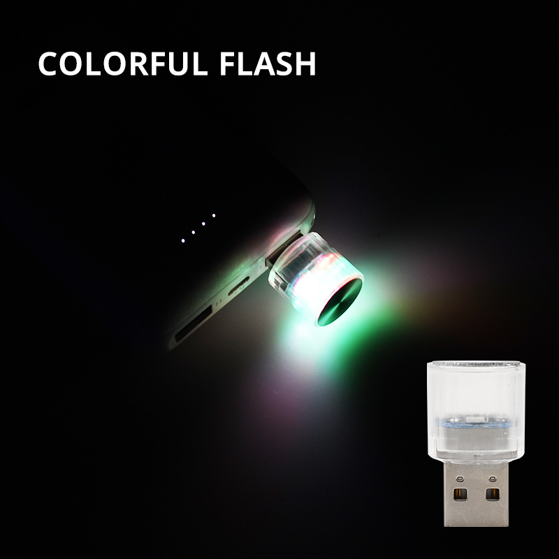 Multi-Choices USB Ambient Light Mini LED Auto Decor Atmosphere Lamp ...