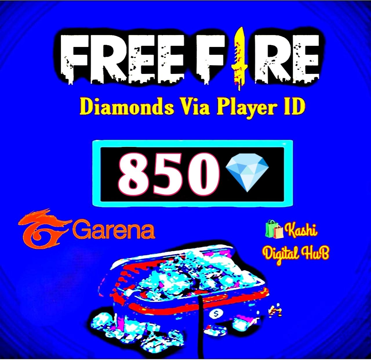 Garena Free Fire Diamonds 850 | Daraz.pk
