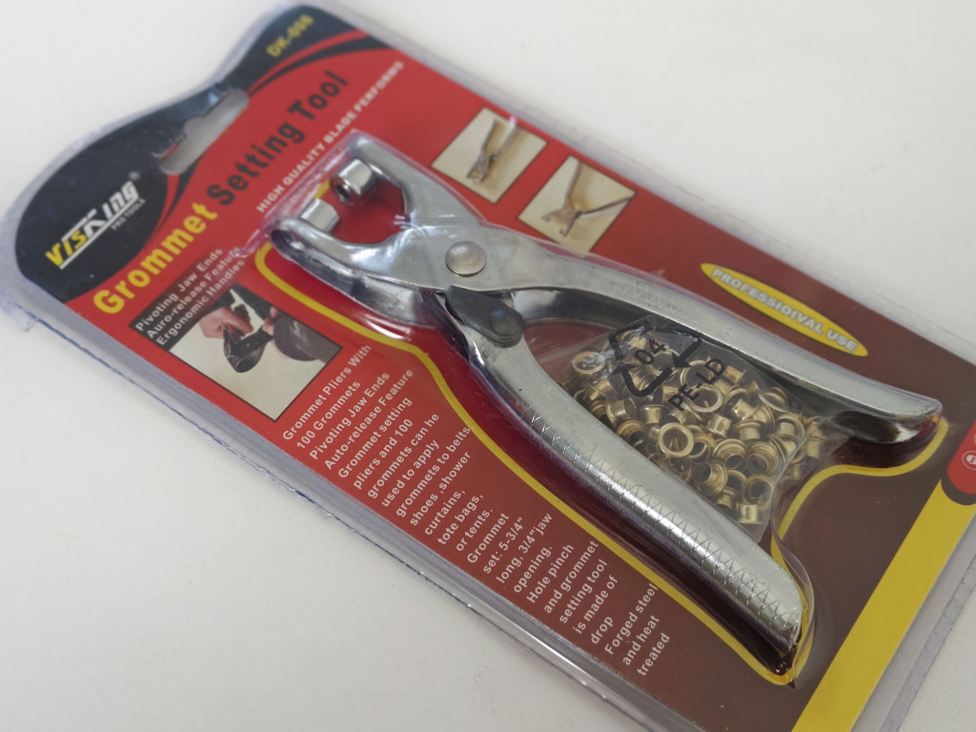 Original Grommet Master Kit Grommet Pliers With 100 Pcs Grommets ...