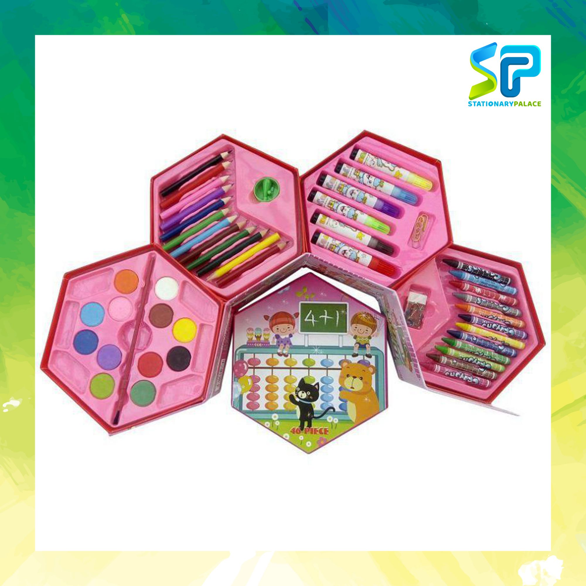 Art Box - Coloring Box Set for Girls 46pcs. | Daraz.pk