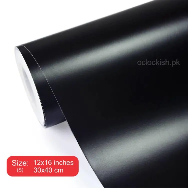 Matte Black 12x16 inches Self Adhesive Vinyl Waterproof PVC Film for ...