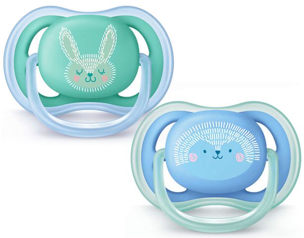 Philips Avent 6-18 month Ultra Air Pacifier for sensitive skin of baby ...