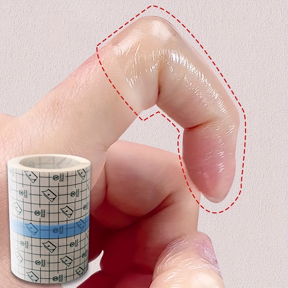 1 Roll Transparent Self-Adhesive Tape, PU Material Bandage, Portable ...