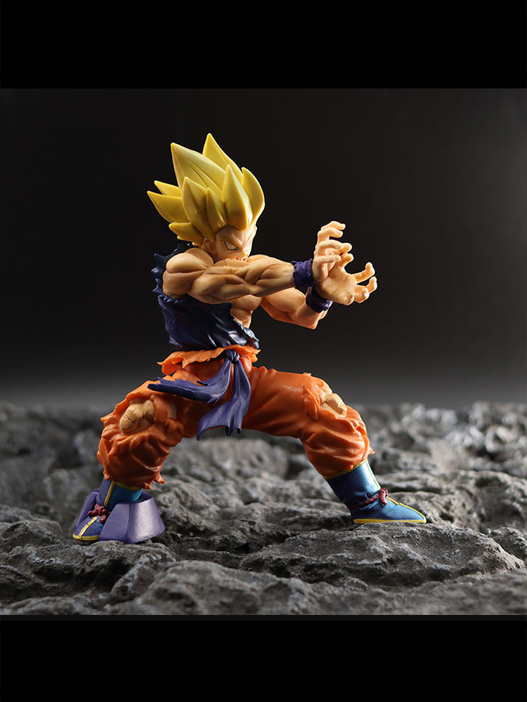 Dragon Ball Z Son Goku Anime Figure Battle Damage Shockwave Manga ...