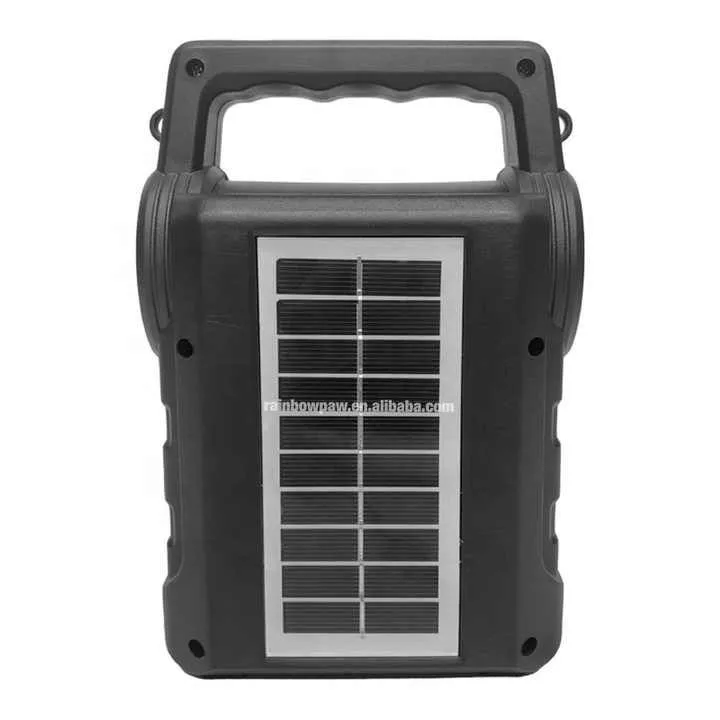 KTS 1706 Solar Rechargeable MP3 Portable with 4 inches Loud Speaker ...