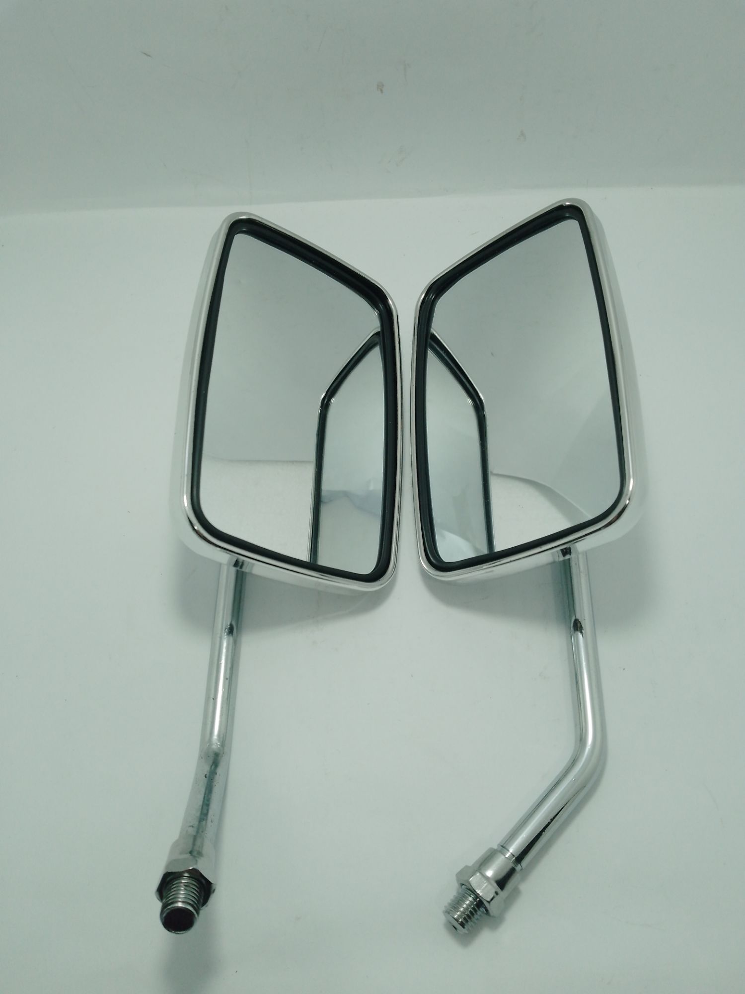 Square Chrome Mirrors available with abs Plastic back with metal Rod ...