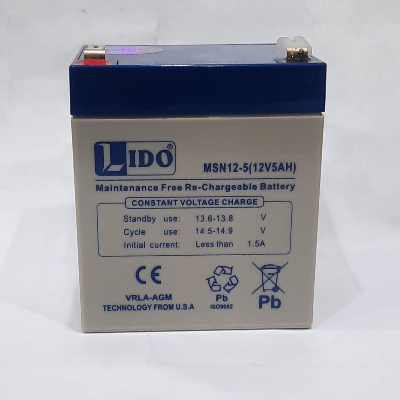 12v 5A dry battery lido branded lead acid sealed battery | Daraz.pk