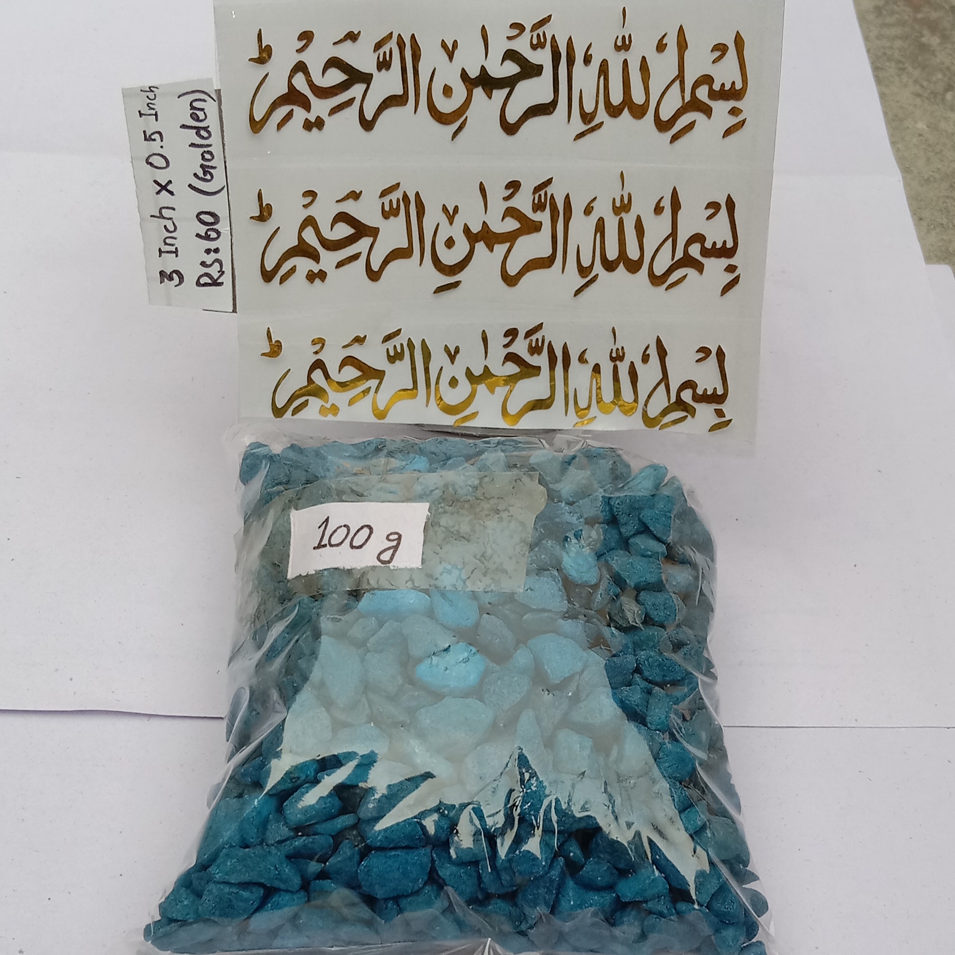 3 Vinyl Stickers With 100g Coloured Black Stones For Resin Art | Daraz.pk