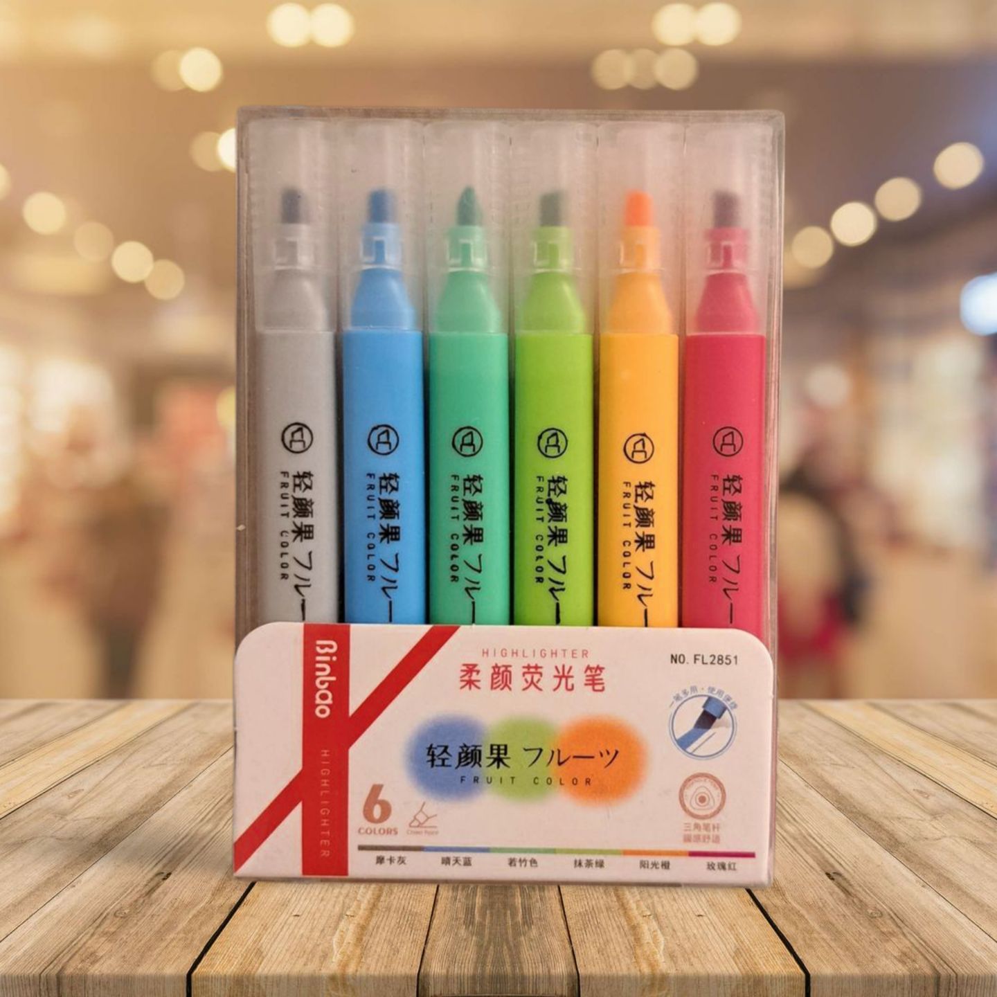 6 Pcs / Set Multicolor & Multshade Aesthetic Pastel Highlighter Pens ...