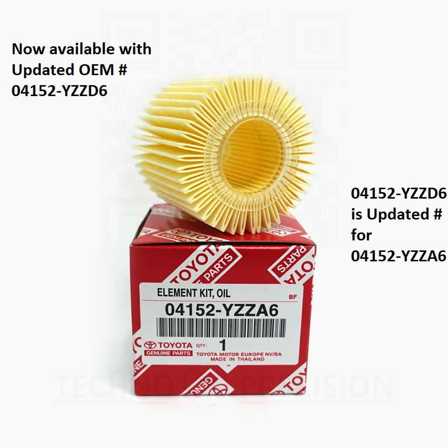 Genuine OEM Oil Filter - 04152-YZZA6 / 15613-YZZA6 04152-YZZD6 for ...