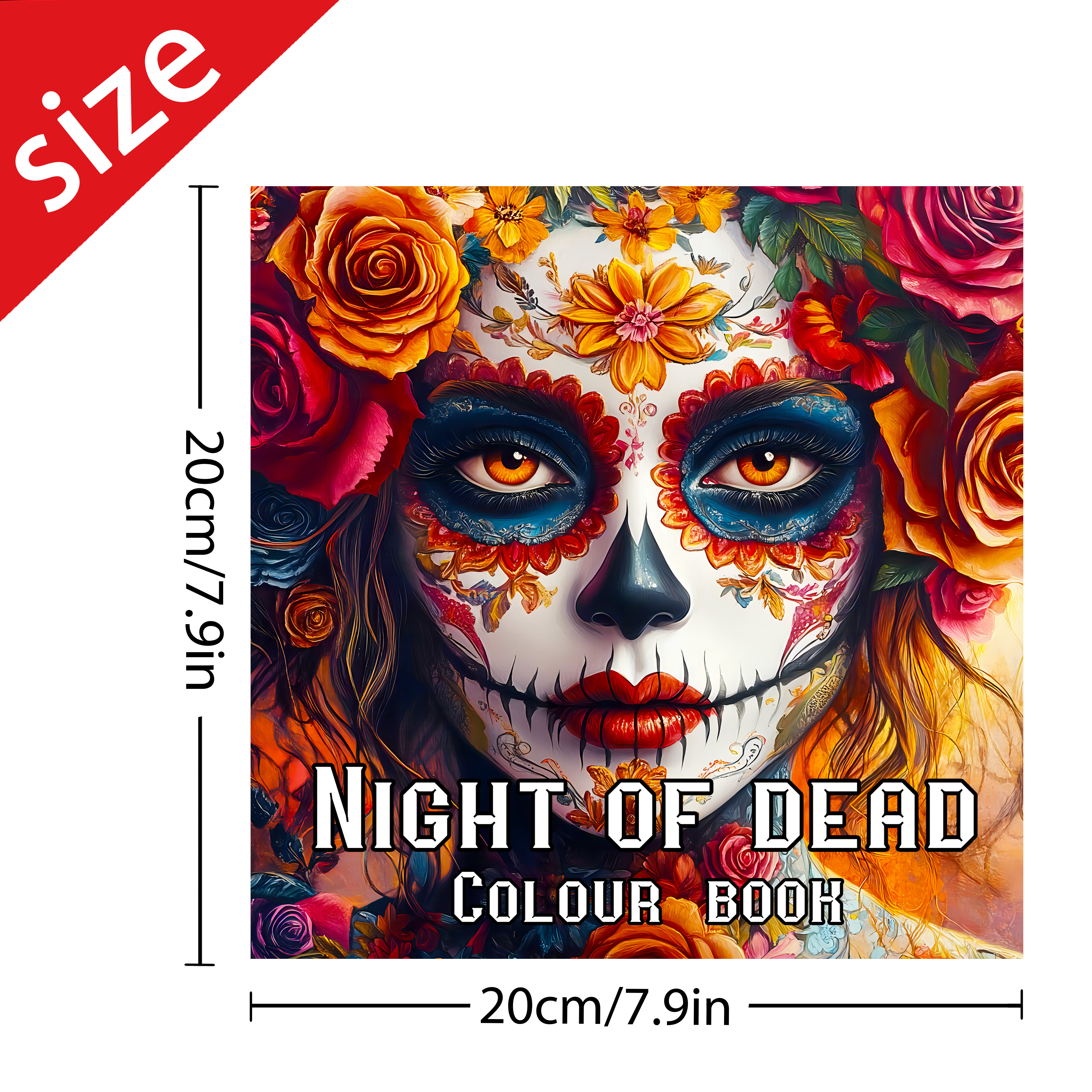 Night of the Dead Theme Colouring Book Adult Picture Book Original ...