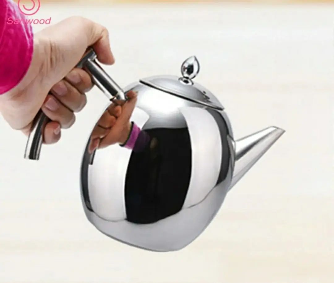 1.5L Stainless Steel Kettle Teapot Thicker with Filter Hotel Tea Pot ...