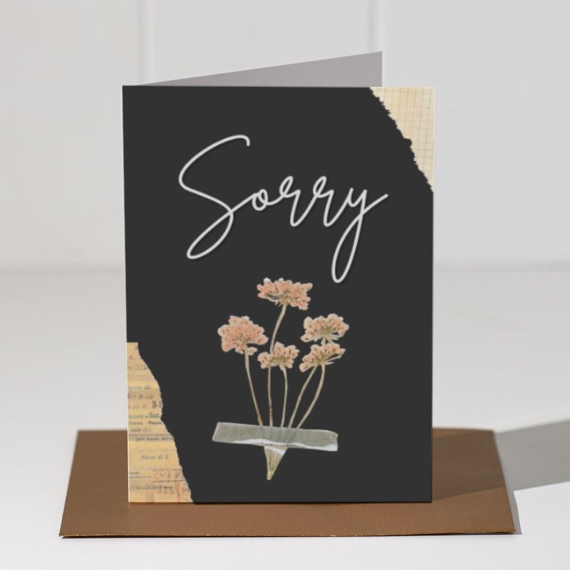 Cute Panda Sorry Card | A4 Size Apology Card | Thoughtful Sorry Gift ...