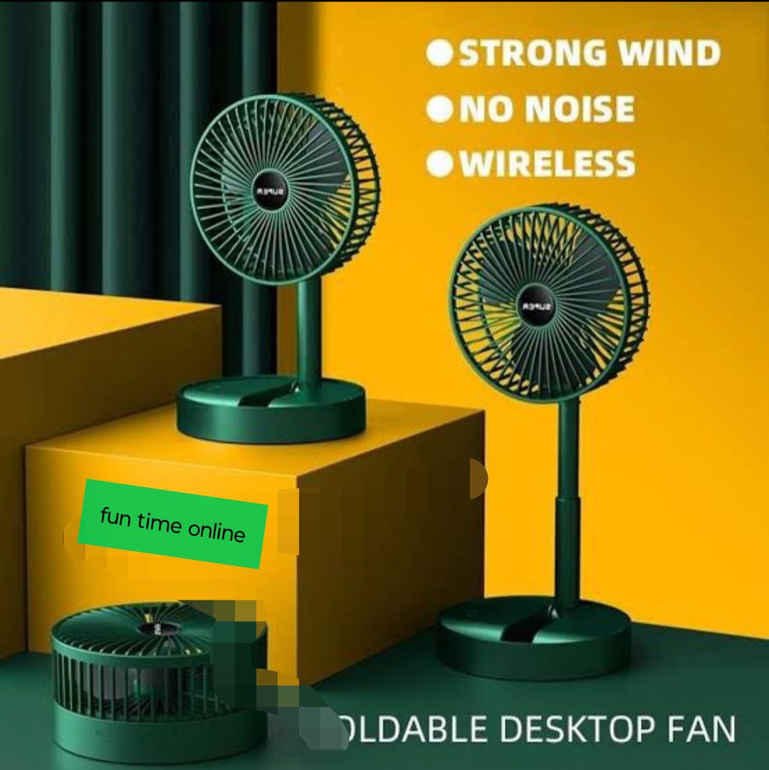 folding fan - portable charging fan - table charging fan - 3 speed ...