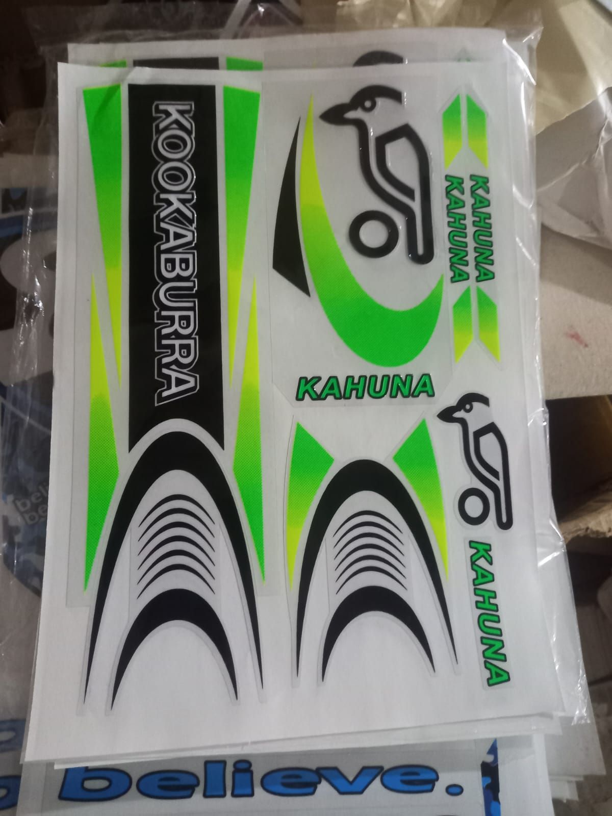New Bat Sticker KOOKABURRA BLACK AND GREEN Bat Stickers Latest 3D ...