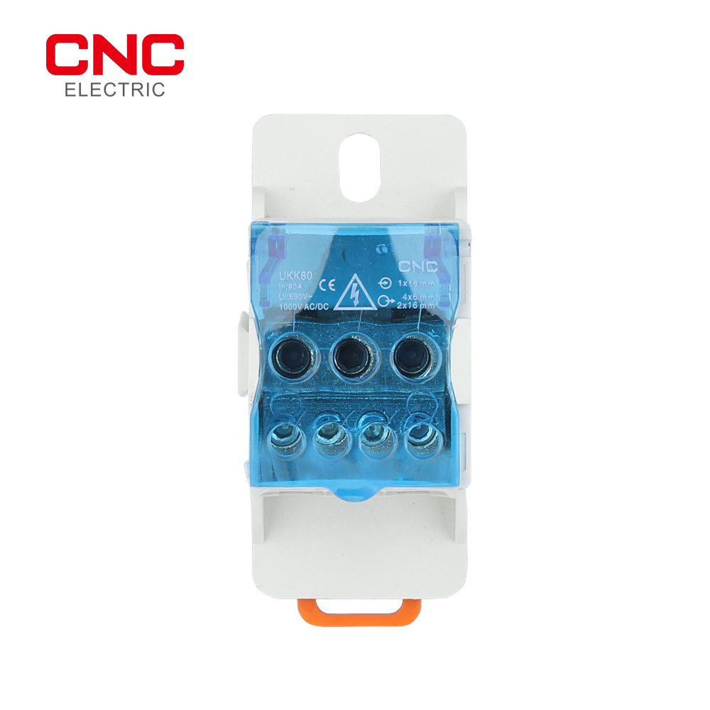 CNC UKK Series Unipolar Junction Box 1pcs One-in Multi-out Terminal ...
