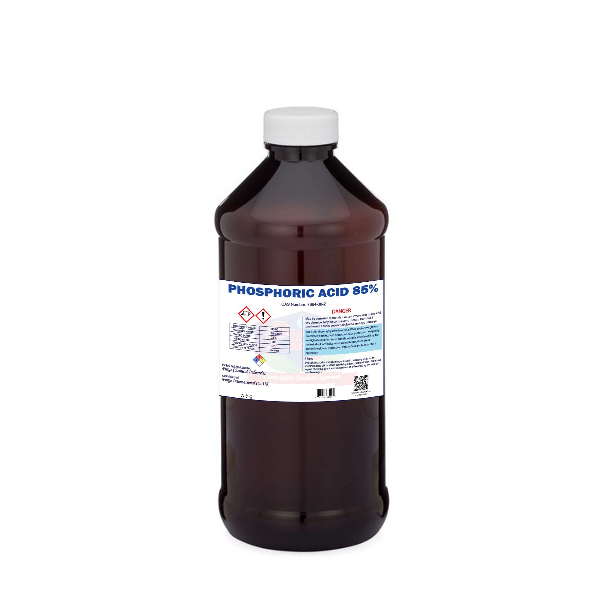 Phosphoric Acid 85% - 350g - Technical Grade- Orthophosphoric acid ...
