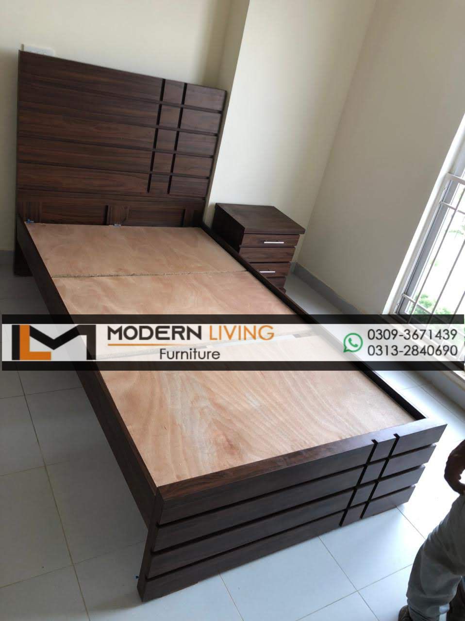 Stylish Single bed one side table Customized | Daraz.pk
