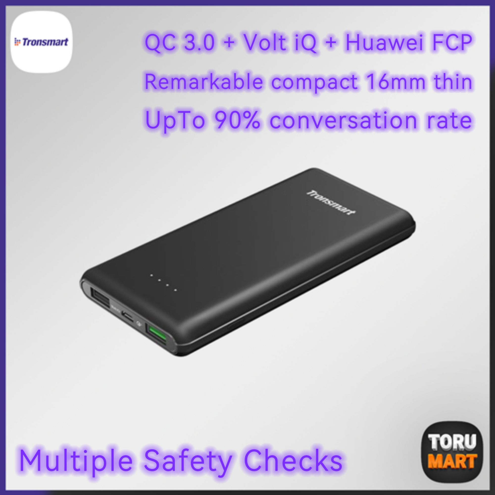 Tronsmart Presto 10000mAh Power Bank Quick Charge 3.0 | Daraz.pk