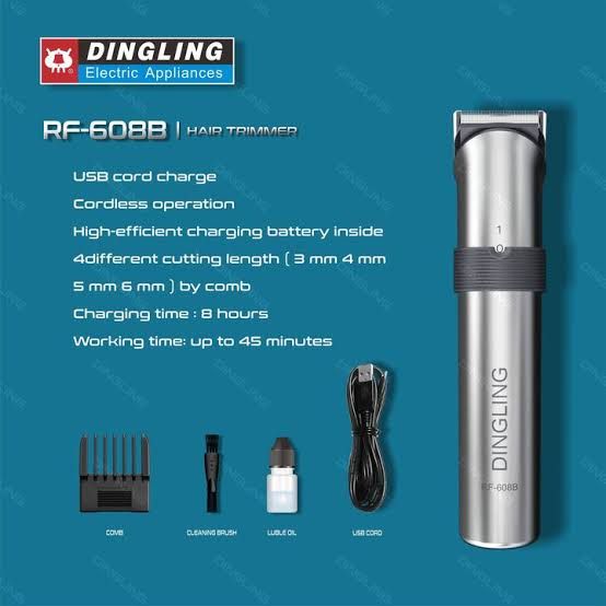 dingling RF-608 B original rechargeable with base hair and beard ...